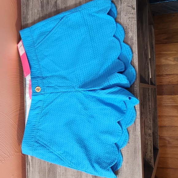 Lilly Pulitzer | Shorts | Nwt Lilly Pulitzer 5 Buttercup Scalloped Hem Shorts | Poshmark